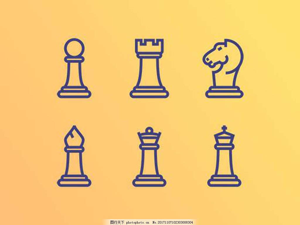 国际象棋的图标sketch素材图片_其他_ICON图标-图行天下素材网